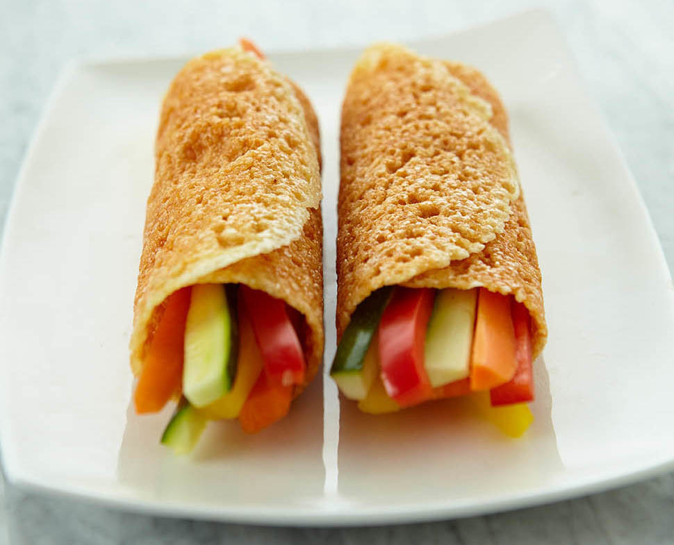 Parmesan Folios® Cheese Wraps™ Crudité Bundles | Cheese Folios