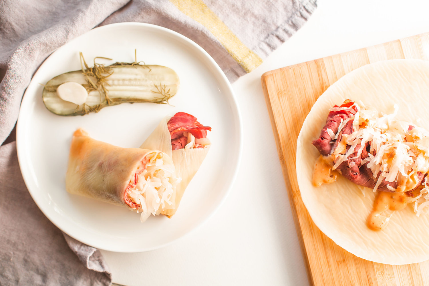 Jarlsberg® Folios® Cheese Wraps™ Reuben Rollups | Cheese Folios