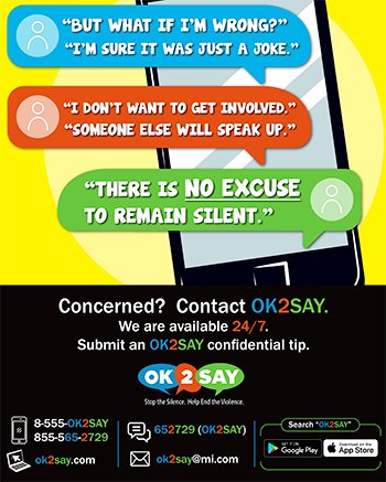 Public Reminded of OK2SAY Safety App | Clare County Cleaver