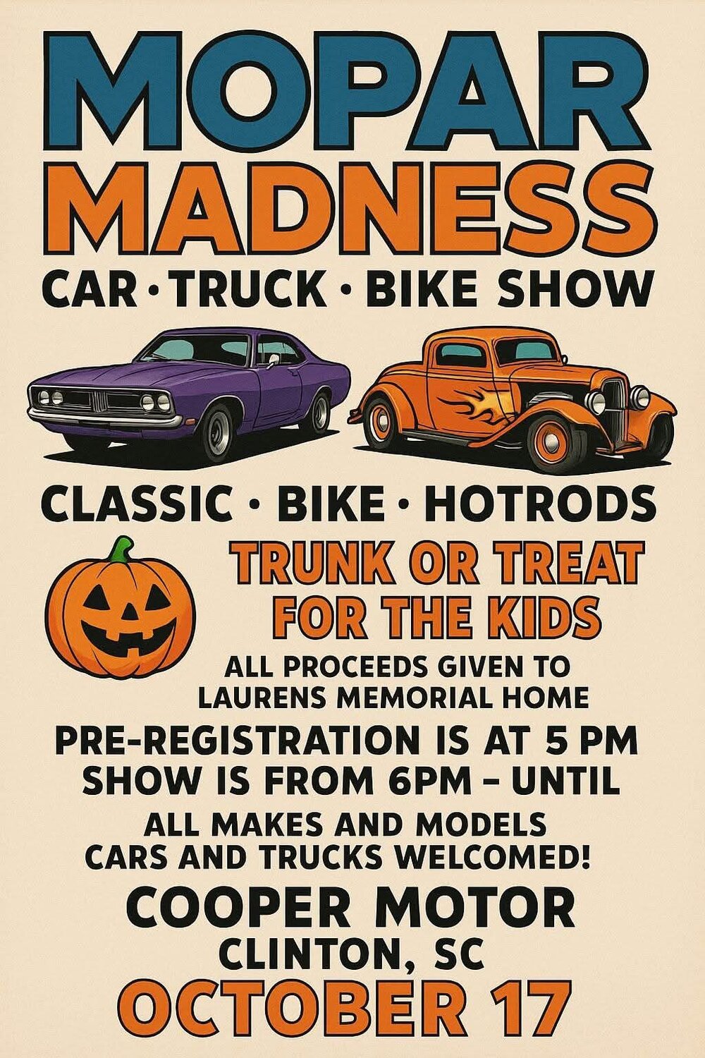 FRIDAY: Tour the car, truck, bike show at Cooper Motors, Clinton - The ...