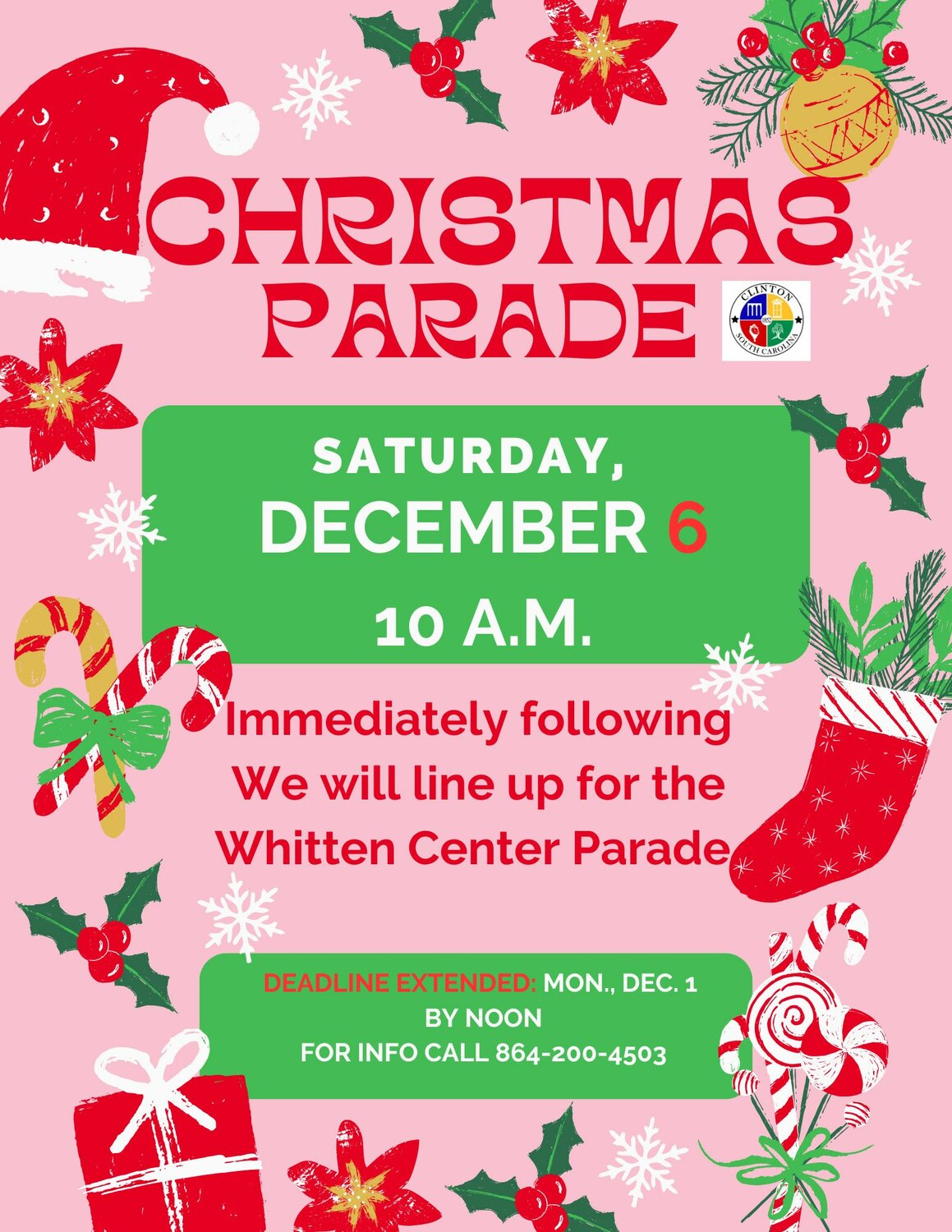 2025 Clinton Christmas Parade Line-up - The Clinton Chronicle