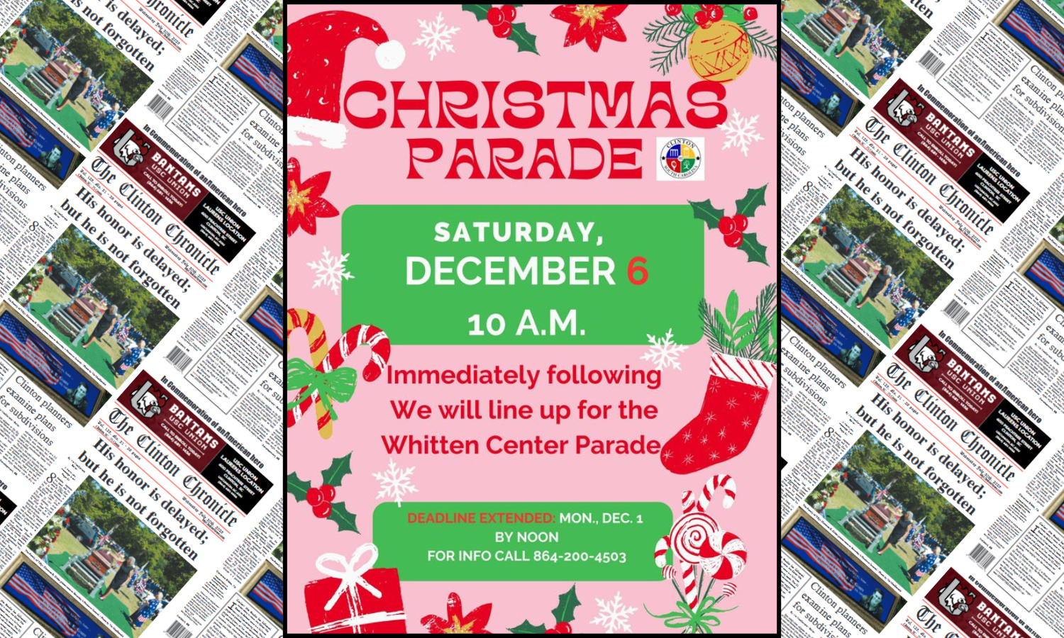 2025 Clinton Christmas Parade Line-up - The Clinton Chronicle