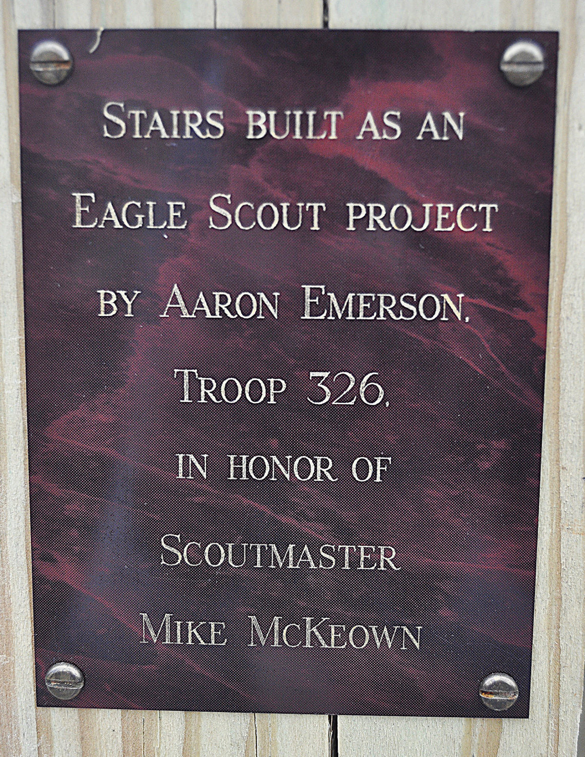 Trail stairs built in tribute to mentor | Journal Review