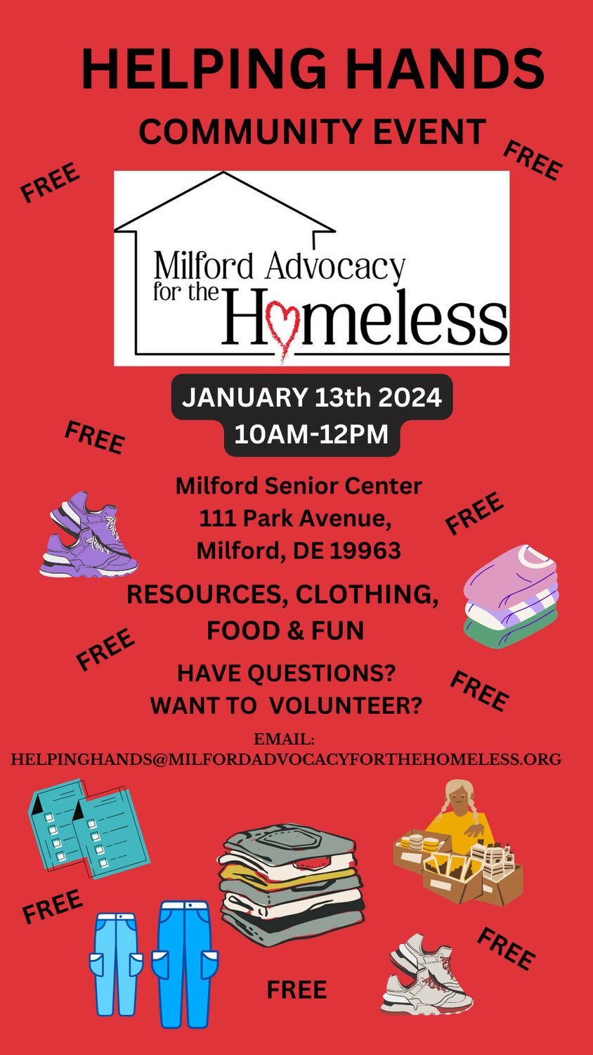 Helping Hands Free Community Event Jan 13, 2024 at 10:00am to 12:00pm ...