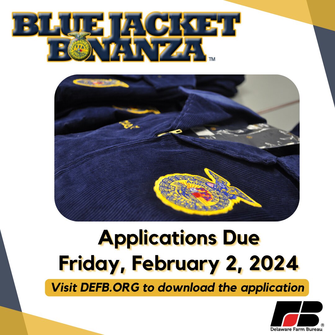 Delaware Farm Bureau Blue Jacket Bonanza applications due Jan. 19 | Bay ...