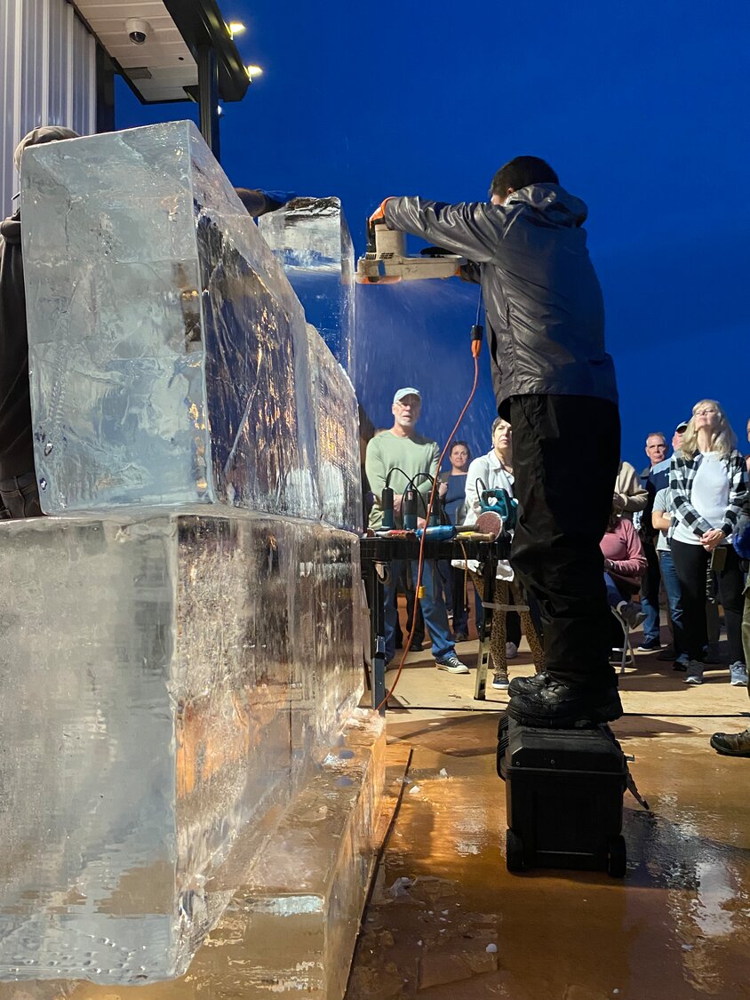 Live carving demo photo gallery during Fire and Ice | Bay to Bay News