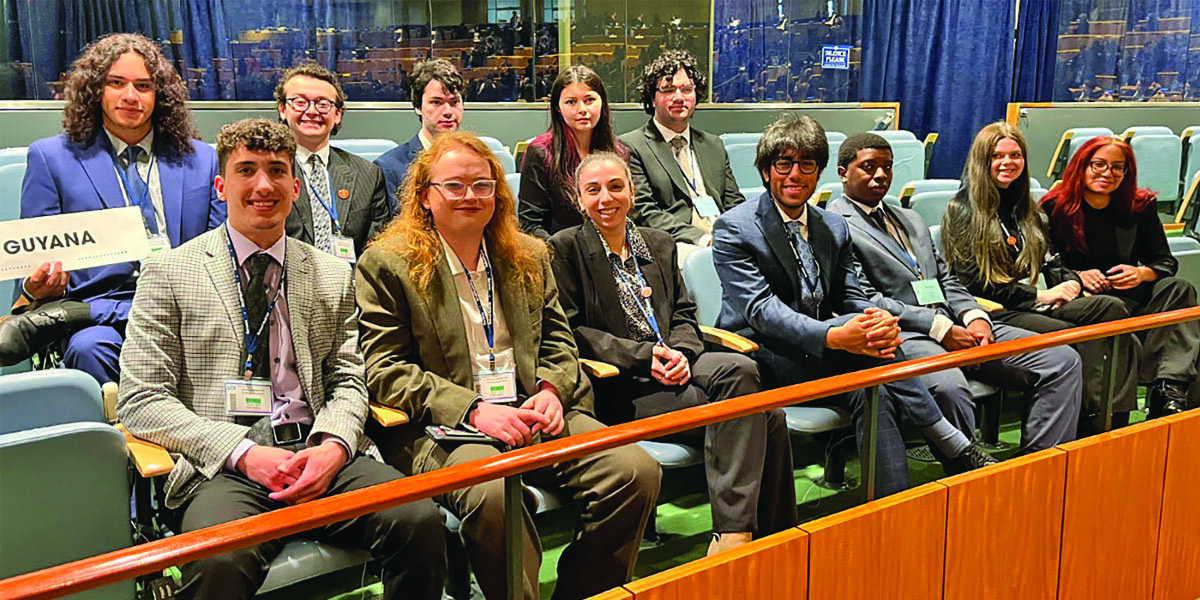 SU delegation receives honorable mention at national Model UN ...