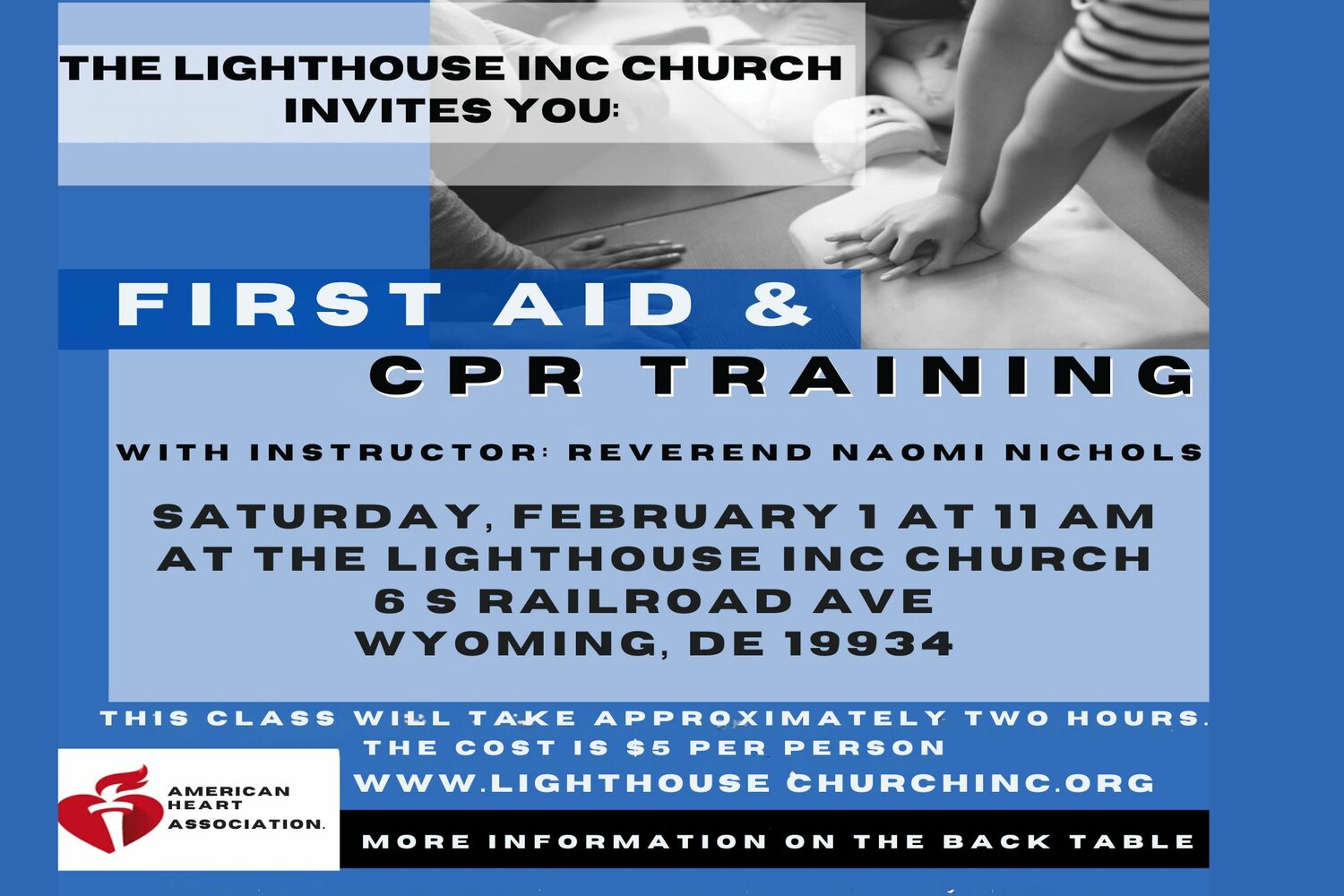 First Aid & CPR Training with Rev. Naomi Nichols | Bay to Bay News