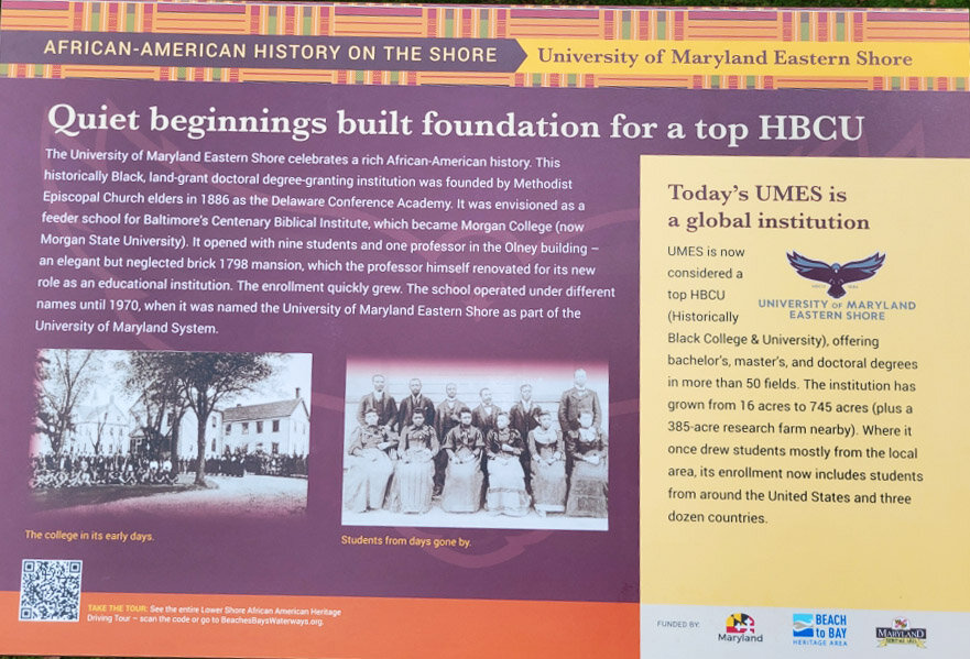 Marker revealed at the place where the seeds of UMES sprouted | Bay to ...