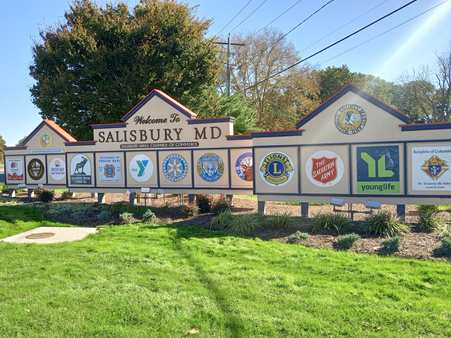 Salisbury gateway welcome sign revitalized | Bay to Bay News
