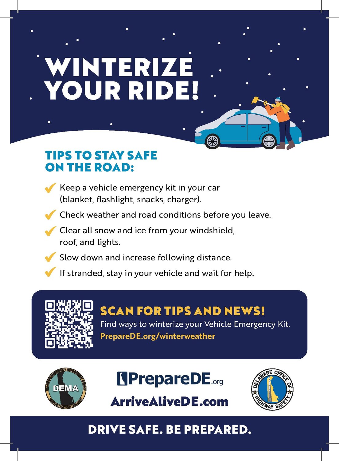 Safe winter driving urged during Dec. 1-5 campaign in Delaware | Bay to ...