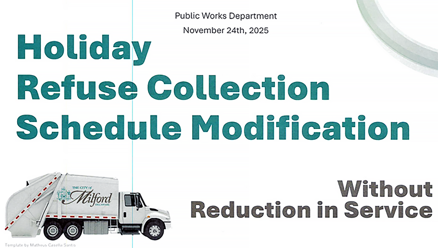 New holiday trash-collection schedule to save Milford $15,000 | Bay to ...