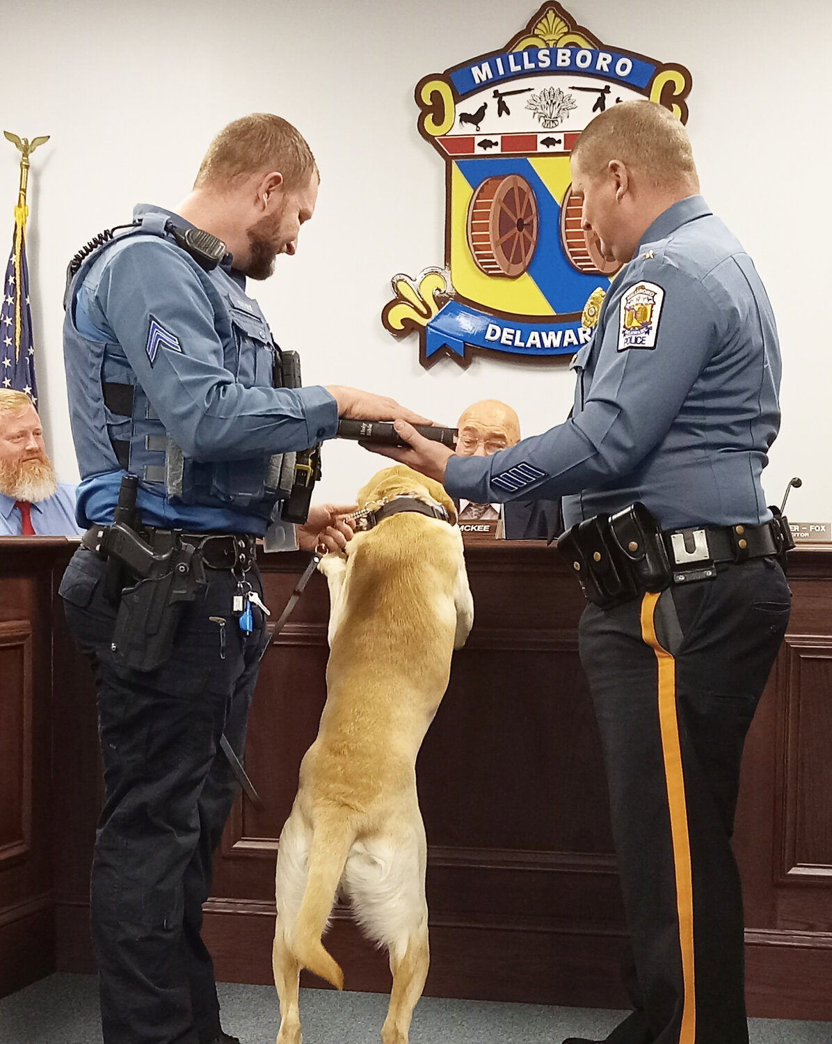 Millsboro police chief, K-9 sworn in | Bay to Bay News