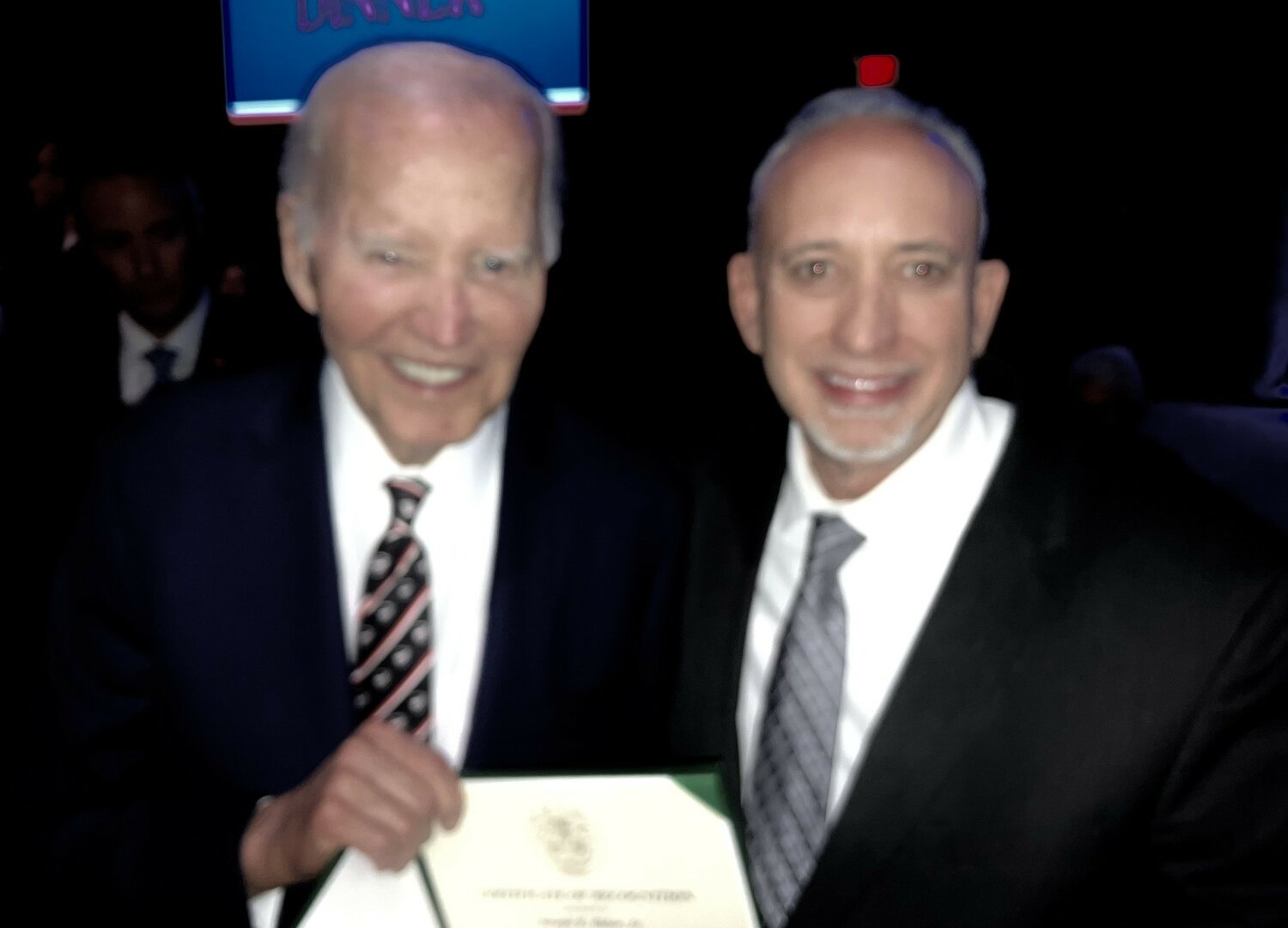 Biden presented with a certificate by Dover councilman | Bay to Bay News