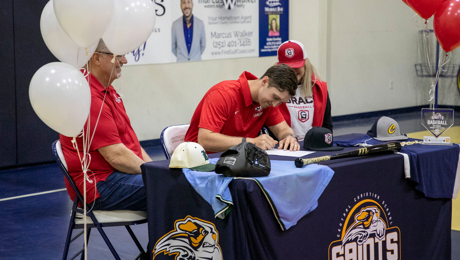 Central Christian’s Bellerjeau signs with Grace College baseball - Gulf ...