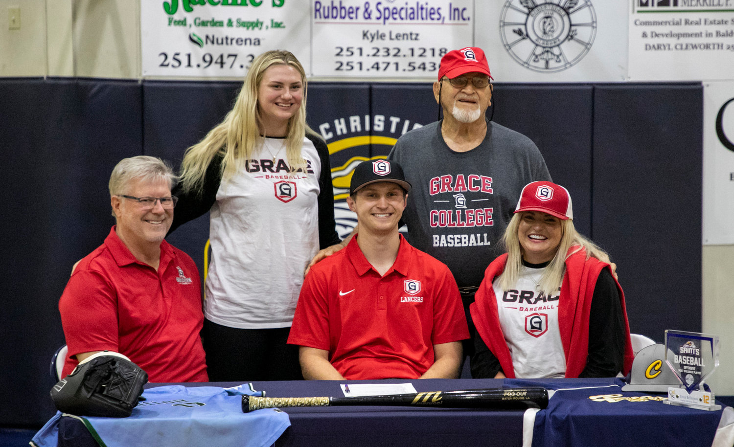Central Christian’s Bellerjeau signs with Grace College baseball - Gulf ...