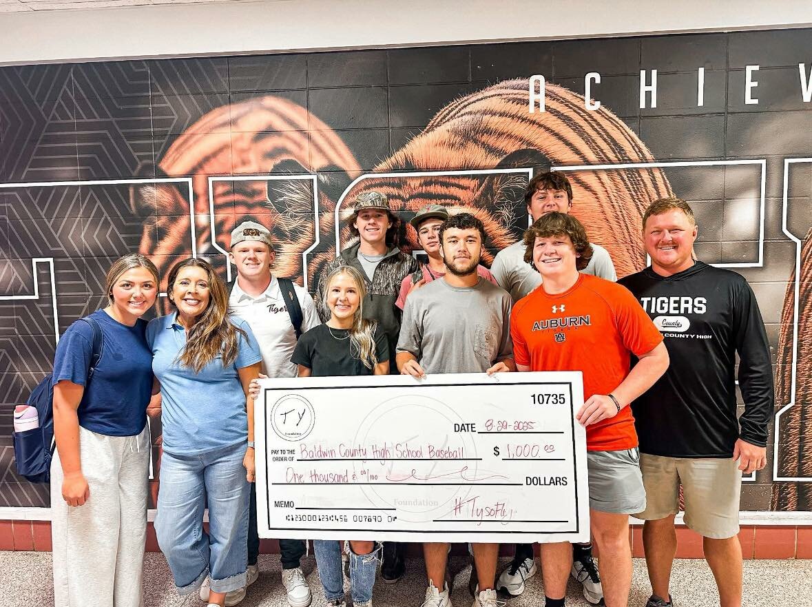 Ty Foundation donates $1,000 to Baldwin County High baseball program ...