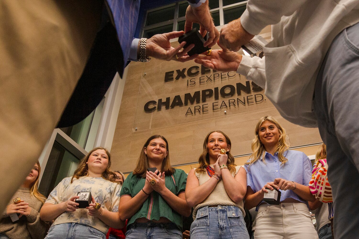 Orange Beach softball honored with rings for fifth straight state title ...
