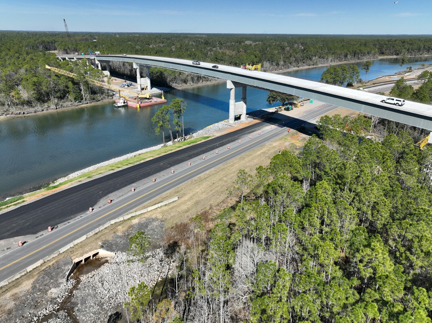 Canal Road near new ICW bridge closed this week for construction in ...