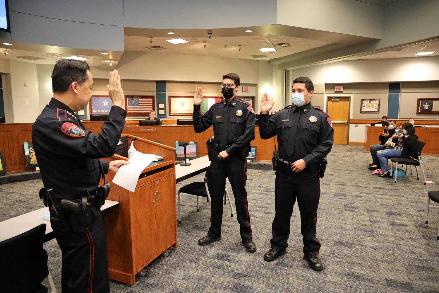 Katy ISD swears in new officers, addresses bond management and campus ...