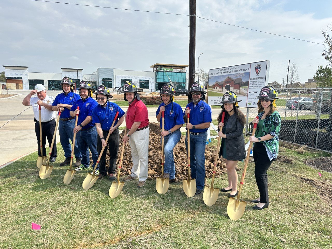 Willowfork Fire Department breaks ground for new administrative office ...