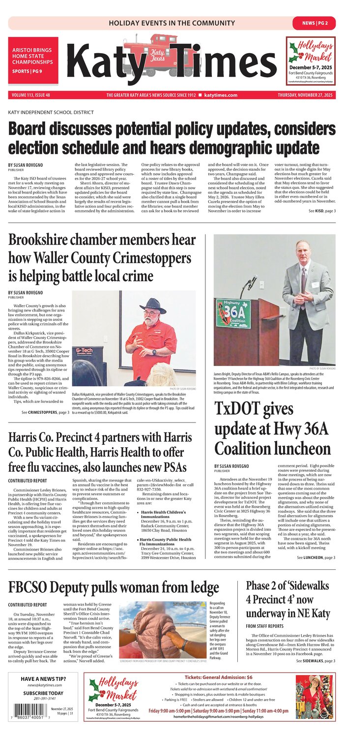 Katy Times, November 27, 2025 | Katy Times