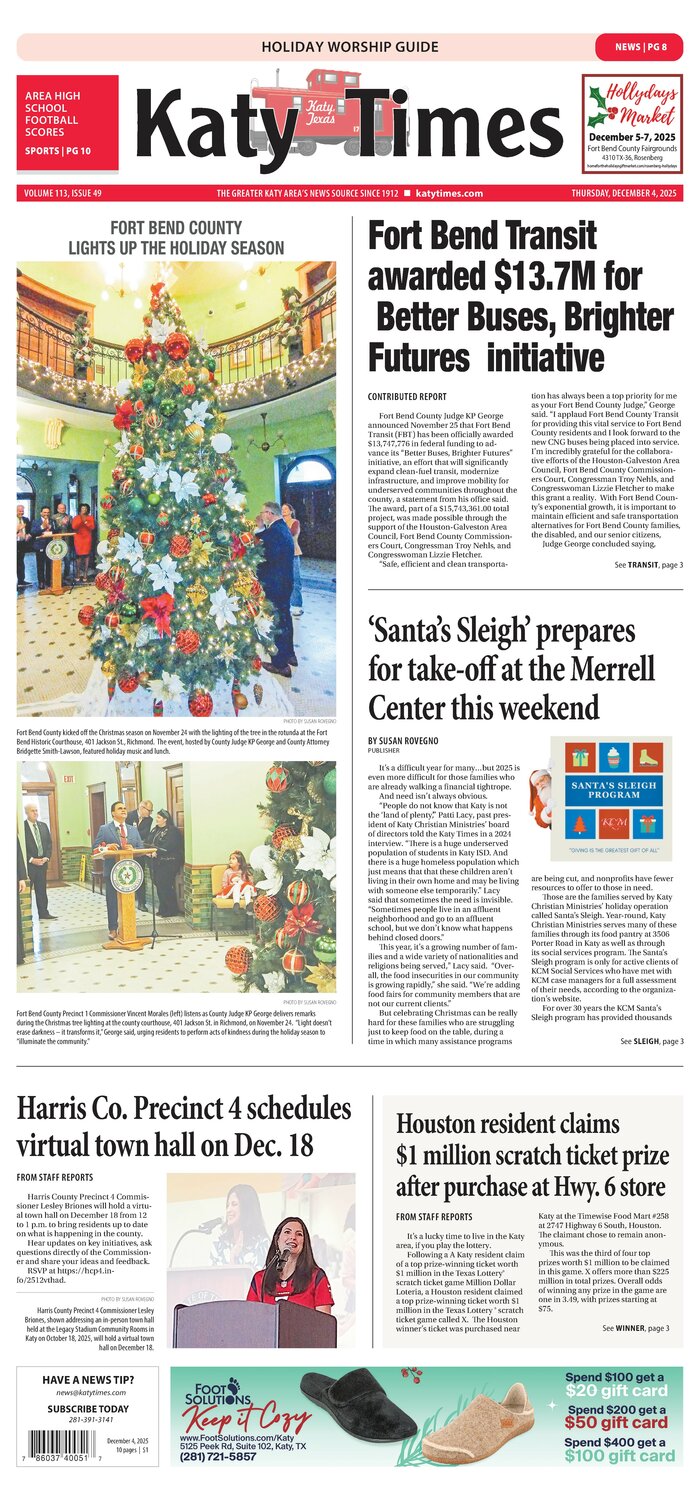 Katy Times, December 4, 2025 | Katy Times