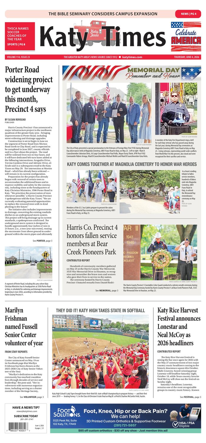 Katy Times, June 4, 2026 | Katy Times