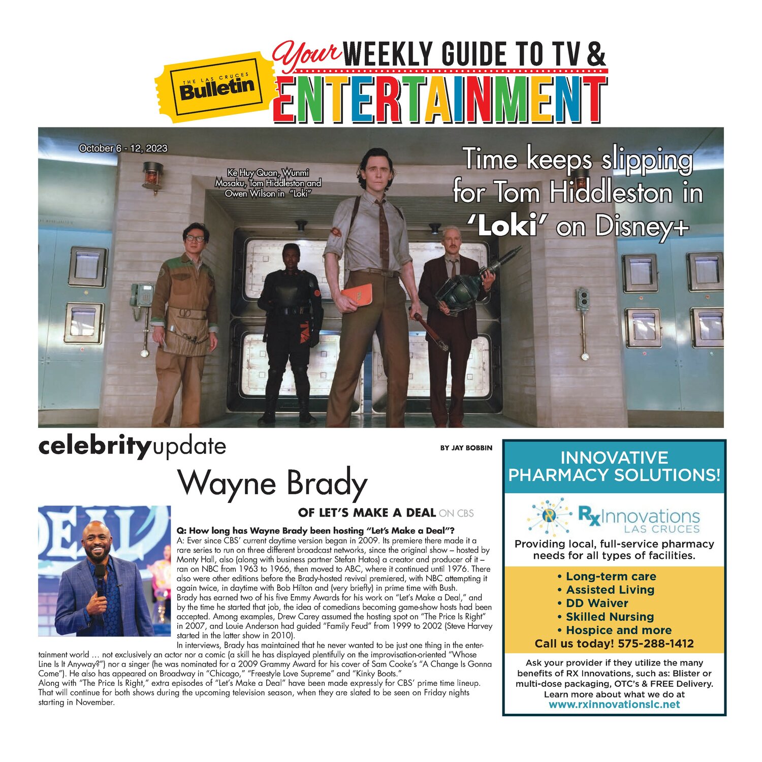 10/06/23 TV-ENTERTAINMENT GUIDE WEEKLY | Las Cruces Bulletin