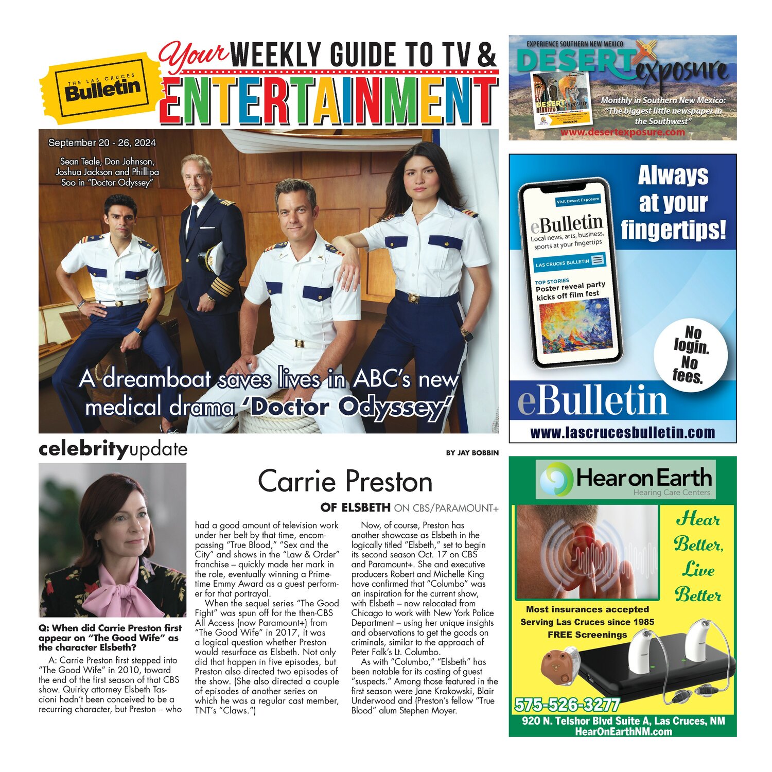 09/20/24 TV-ENTERTAINMENT GUIDE WEEKLY | Las Cruces Bulletin