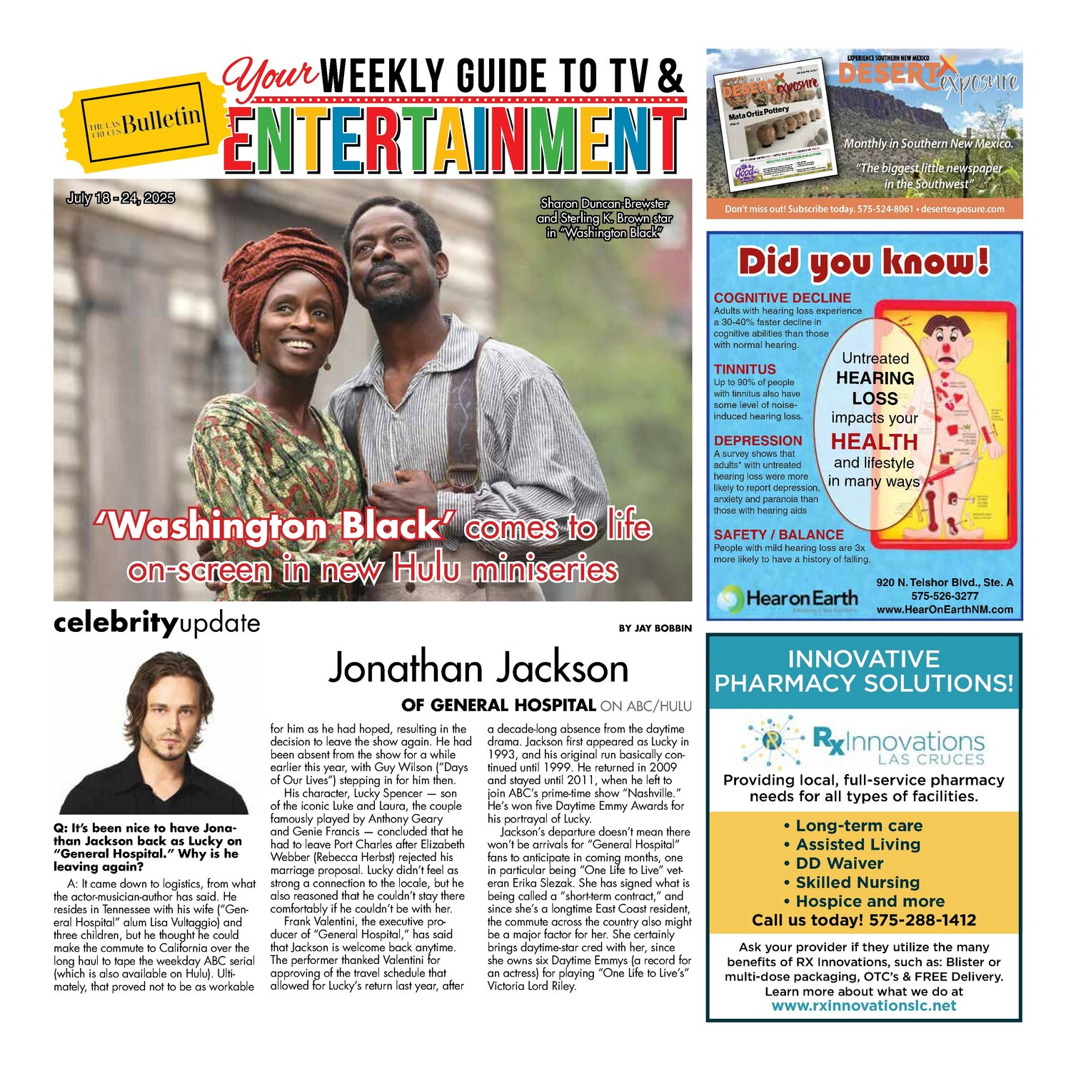 07/18/2025 TV-ENTERTAINMENT GUIDE WEEKLY | Las Cruces Bulletin