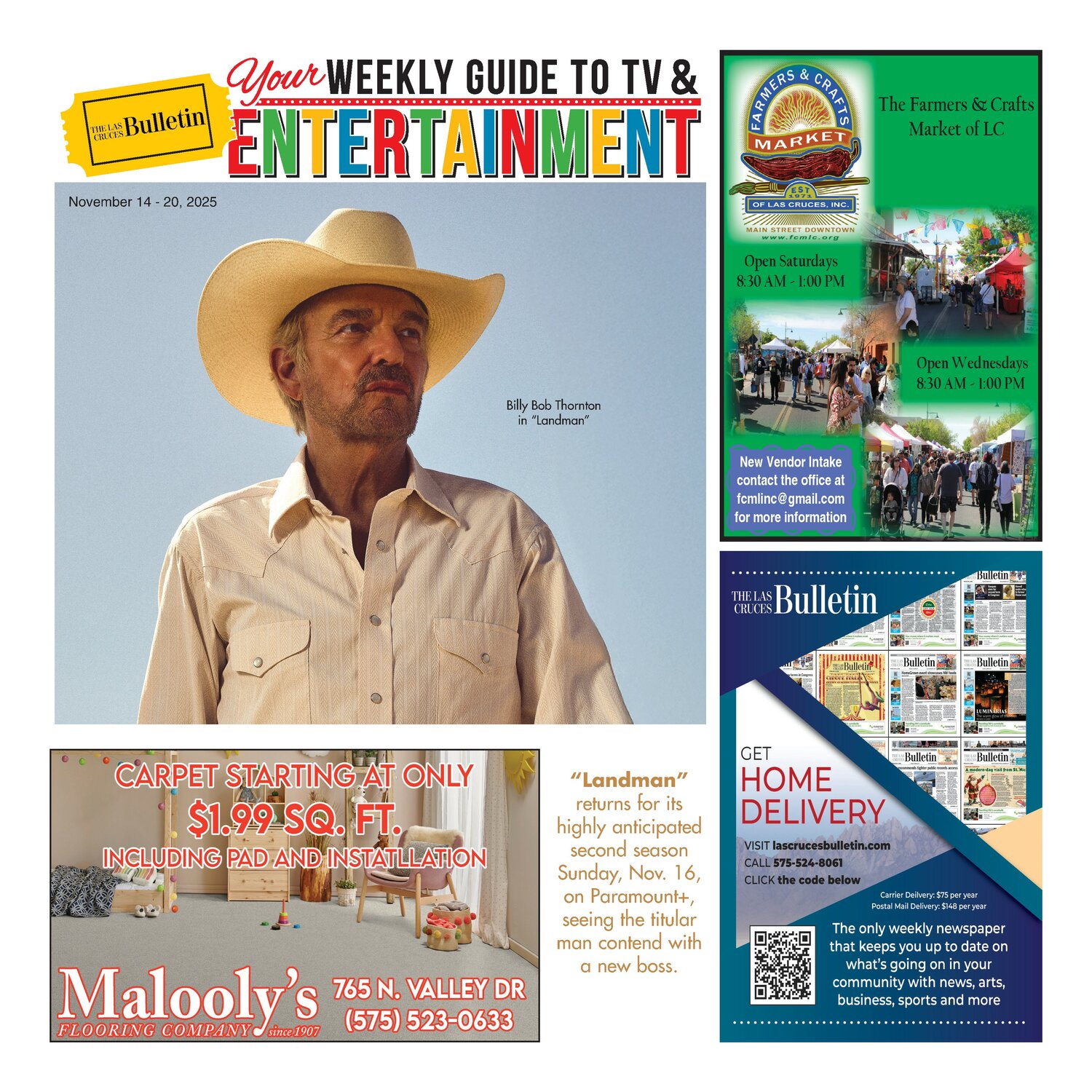 11/14/2025 TV-ENTERTAINMENT GUIDE WEEKLY | Las Cruces Bulletin