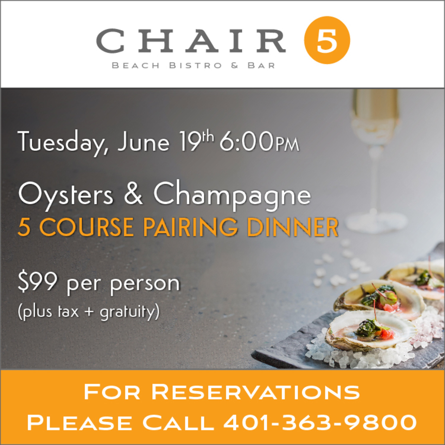 Five Course Oyster & Champagne Pairing Dinner | Hey Rhody Media Co.