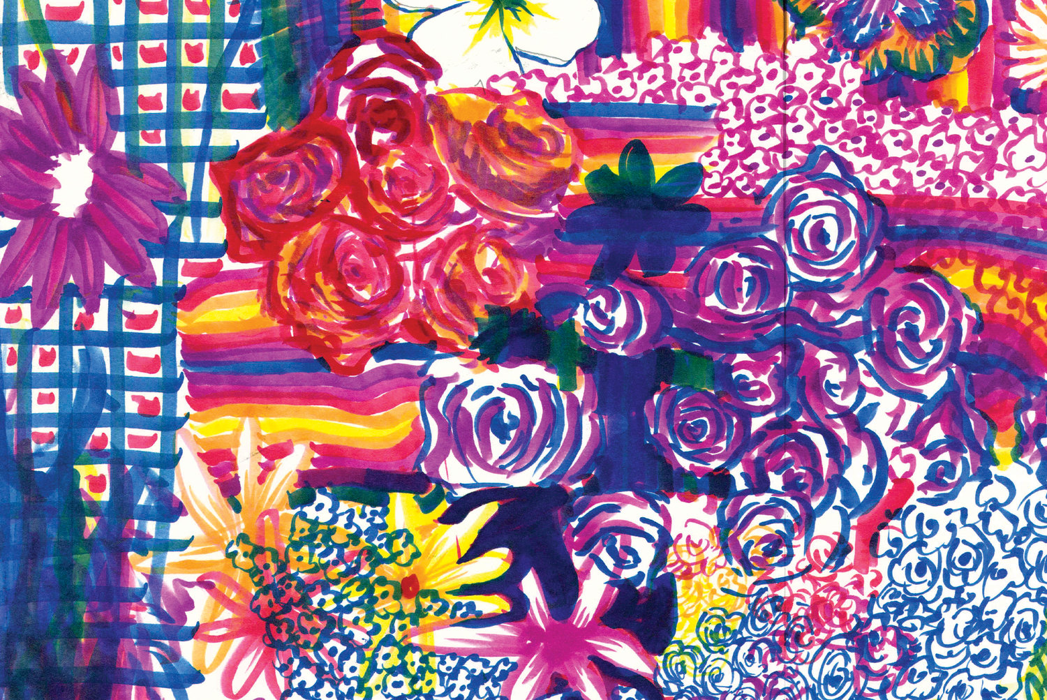 Providence artist Keegan Bonds-Harmon’s vibrant “Flowers” for sale on ...