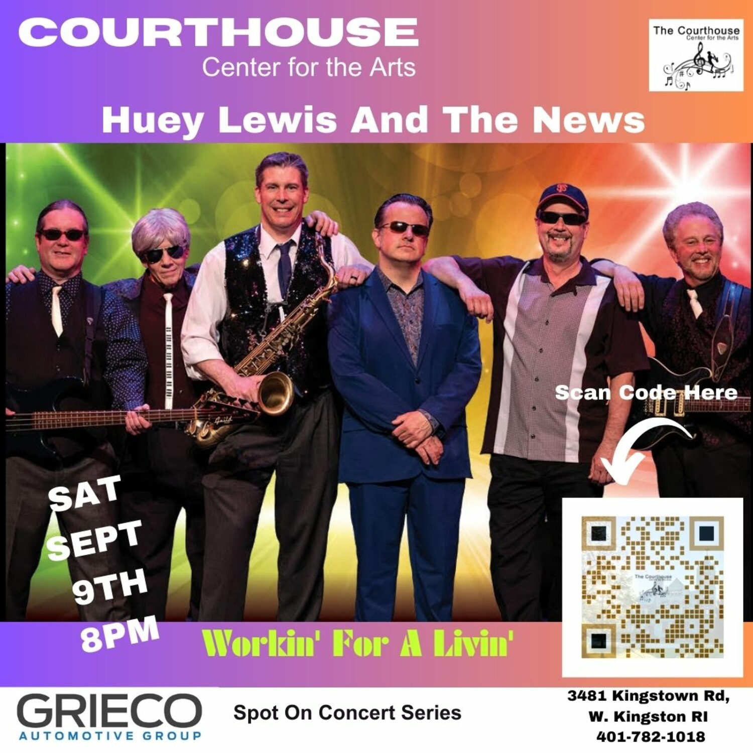 Huey Lewis - Workin' For A Livin' 9/9/23 | Hey Rhody Media Co.