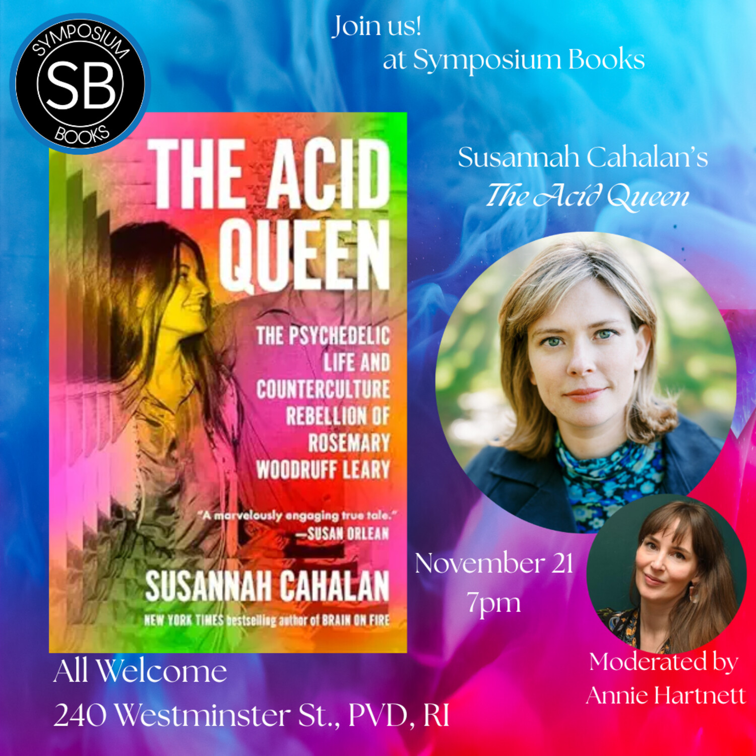 Author Event! Susannah Cahalan & Annie Hartnett in conversation! | Hey ...