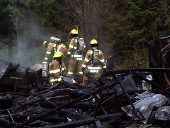 Early morning fire destroys Brinnon residence Jan. 25; occupant suffers ...