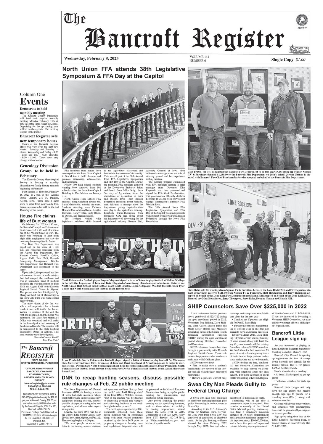 The Bancroft Register 2-8-2023 | Stateline Publications