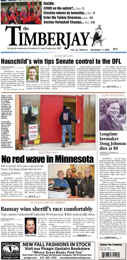 November 11, 2022 e-edition - The Timberjay