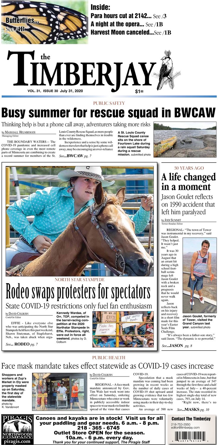 July 31, 2020 e-edition - The Timberjay