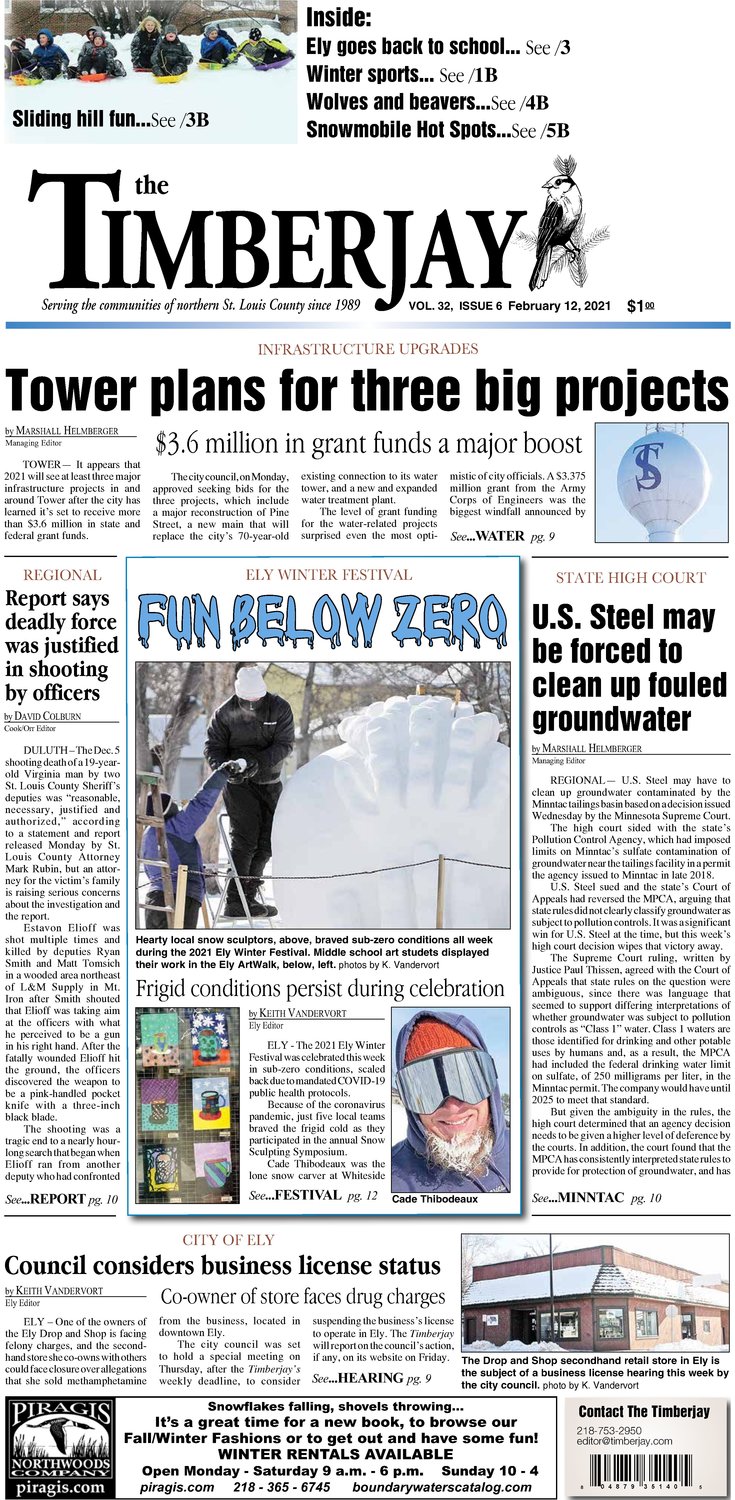 February 12, 2021 e-edition - The Timberjay