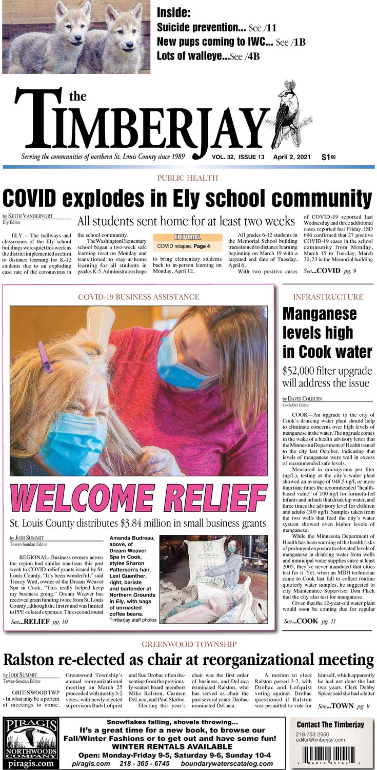 April 2, 2021 e-edition - The Timberjay