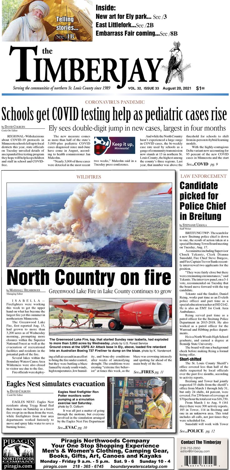 August 20, 2021 e-edition - The Timberjay