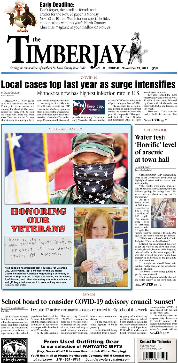 November 19, 2021 e-edition - The Timberjay