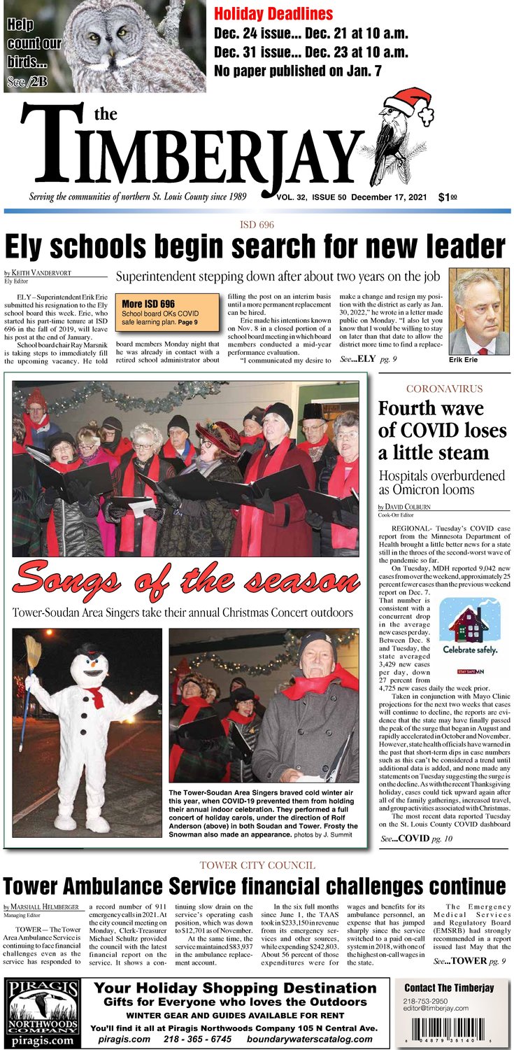 December 17, 2021 e-edition - The Timberjay