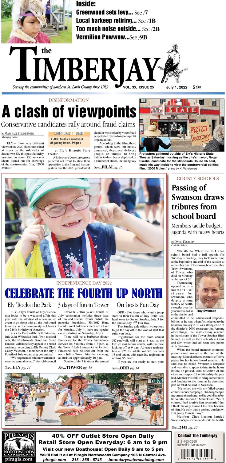 July 1, 2022 e-edition - The Timberjay