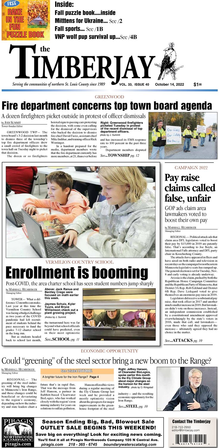 October 14, 2022 e-edition - The Timberjay
