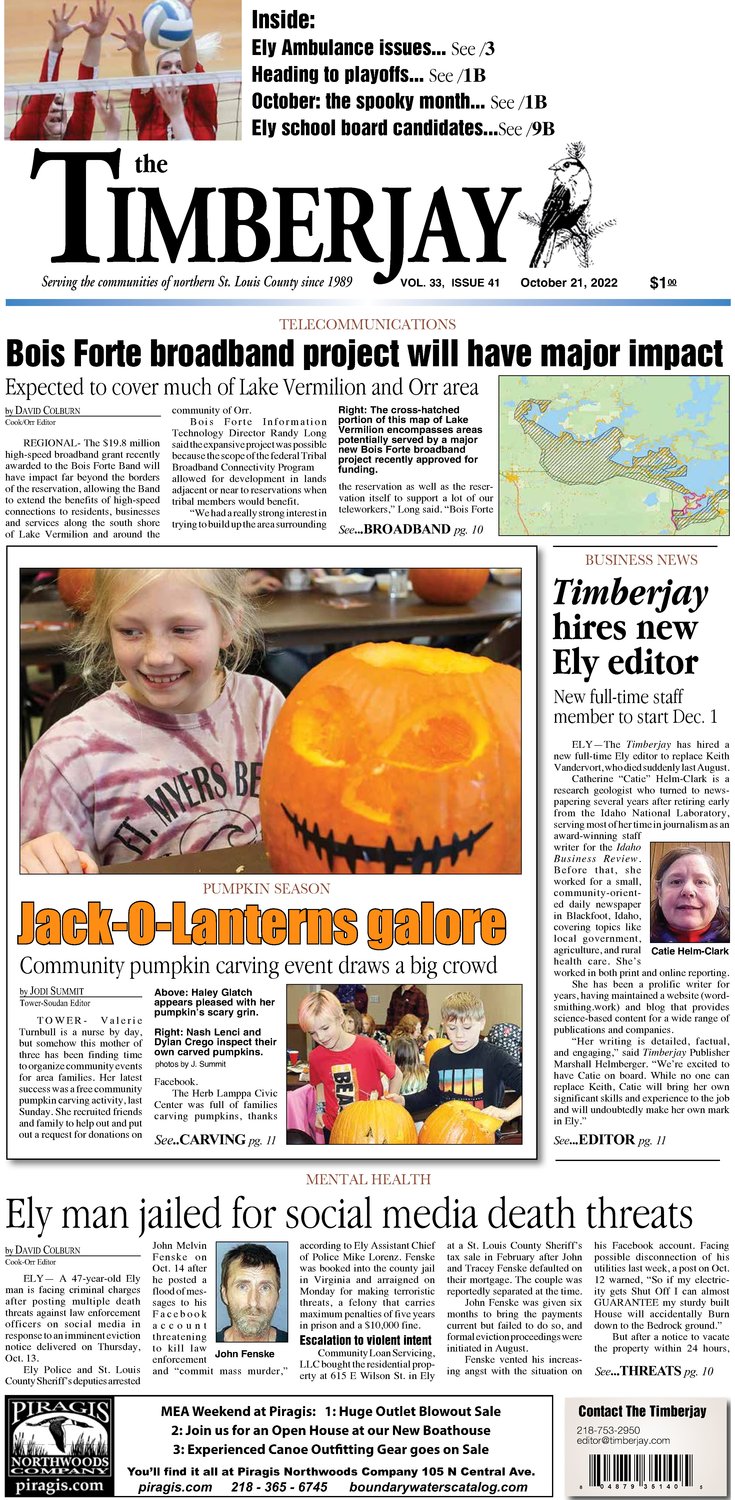October 21,2022 e-edition - The Timberjay