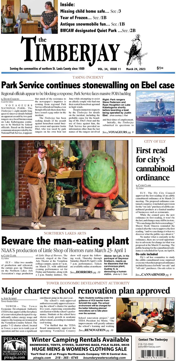 March 24, 2023 e-edition - The Timberjay