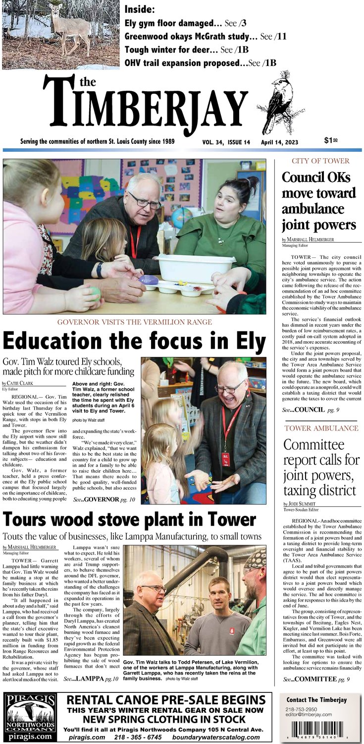 April 14, 2023 e-edition - The Timberjay